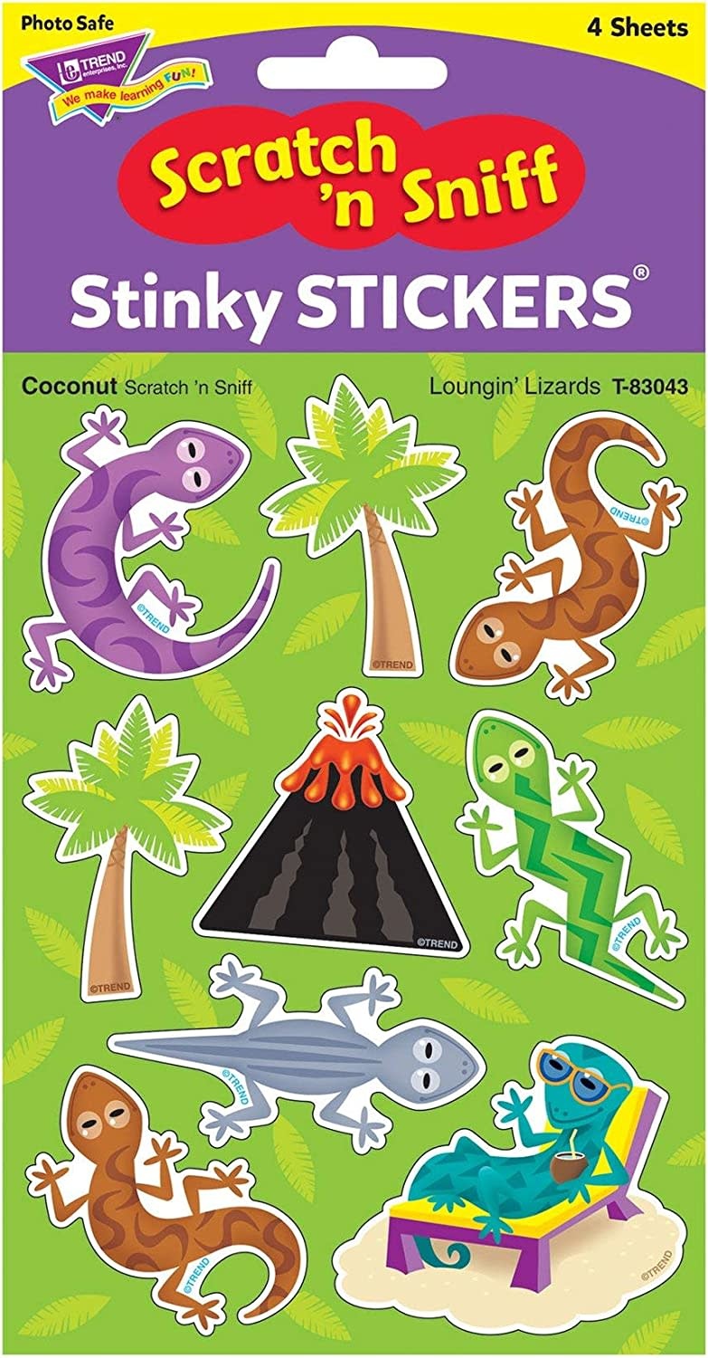 Loungin' Lizards Scented Stickers - Wit & Whimsy Toys