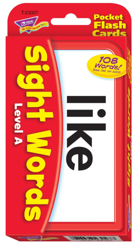 Sight Words Level A Flashcards - Wit & Whimsy Toys