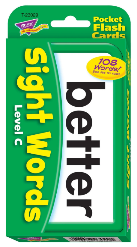 Sight Words Level C Flashcards - Wit & Whimsy Toys