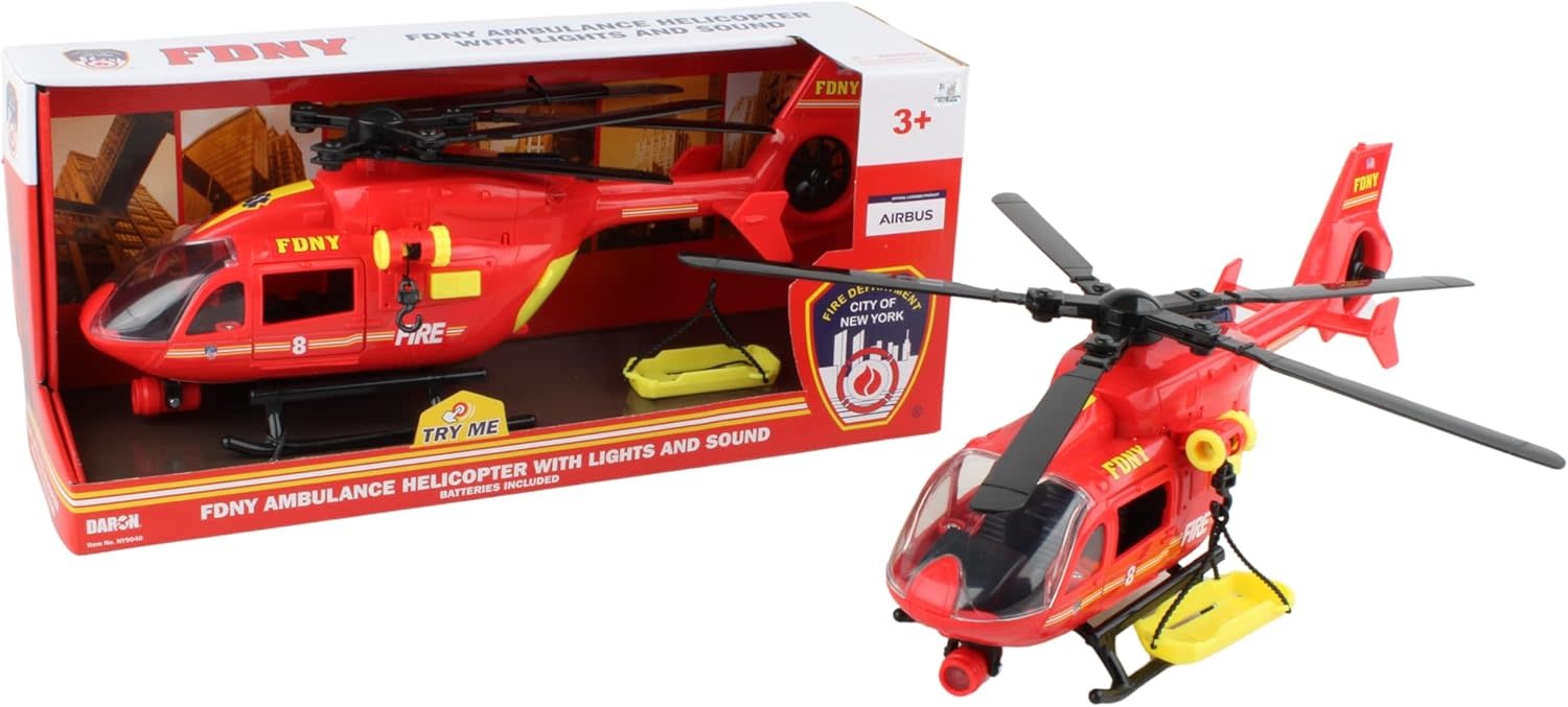FDNY Ambulance Helicopter - Wit & Whimsy Toys