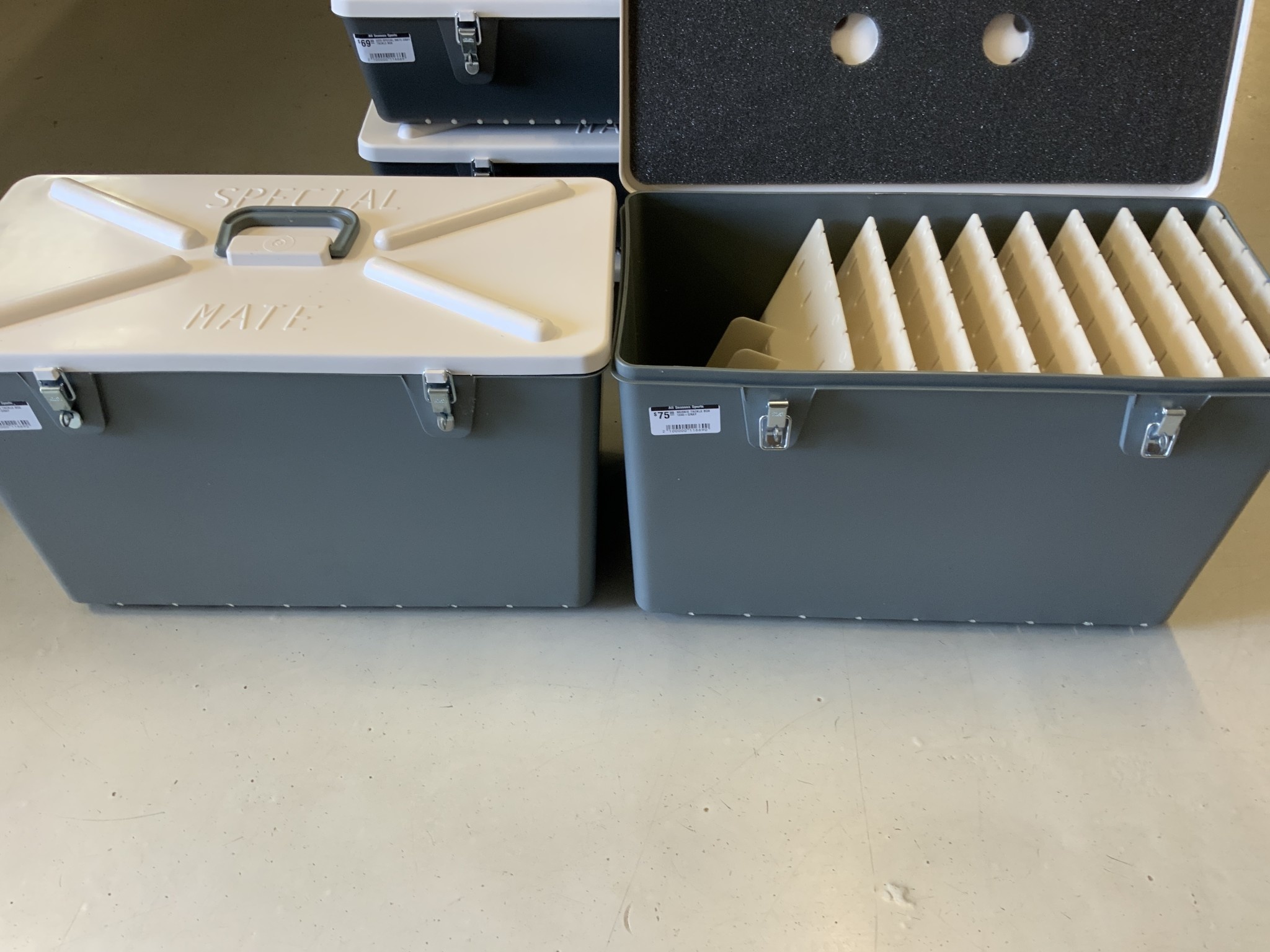 MUSKIE TACKLE BOX 1345-GRAY - All Seasons Sports