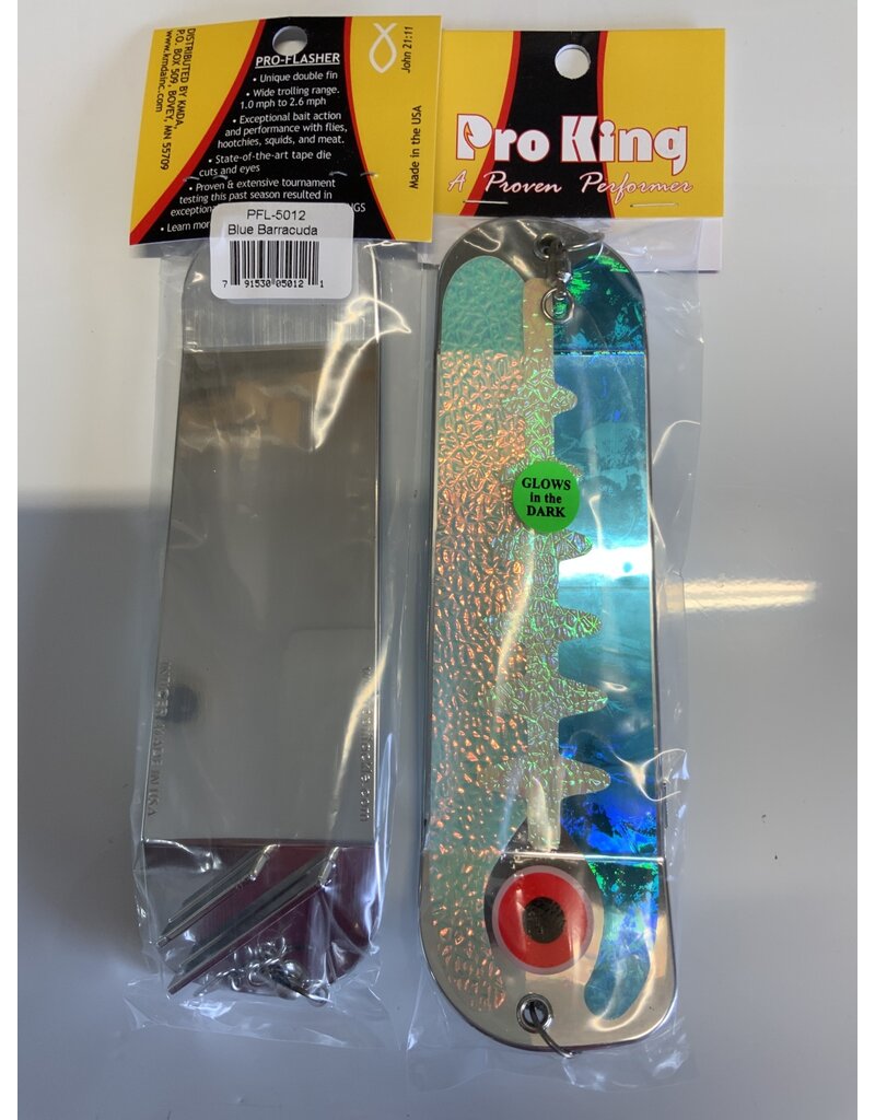 KMDA, INC. (PFL-5012) PRO KING FLASHER 8" BLUE BARRACUDA - All Seasons Sports