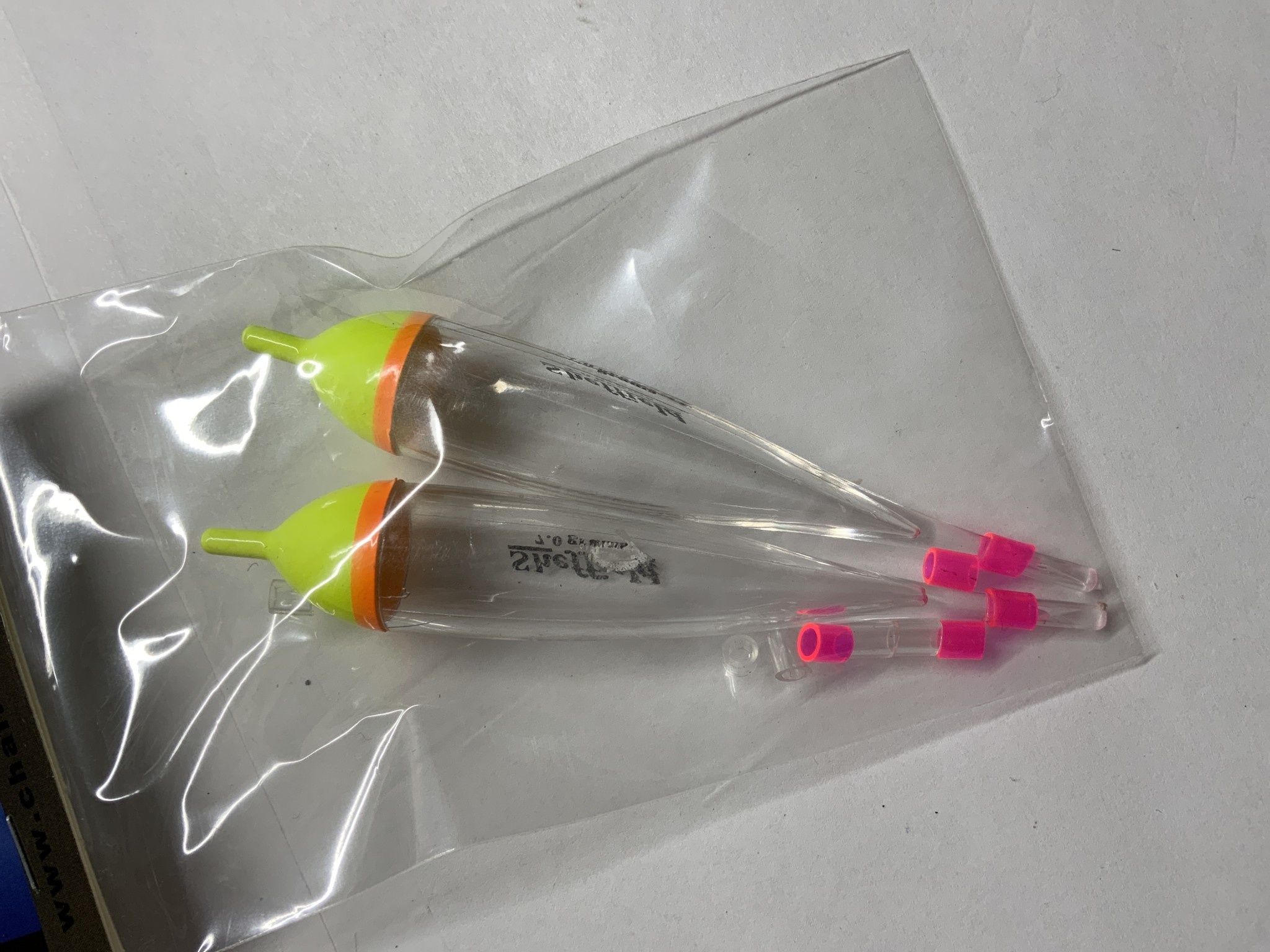 Sheffield Fishing Products SHEFFIELD FLOAT 2/PK SZ 7.0G CRYSTAL CLEAR W ...