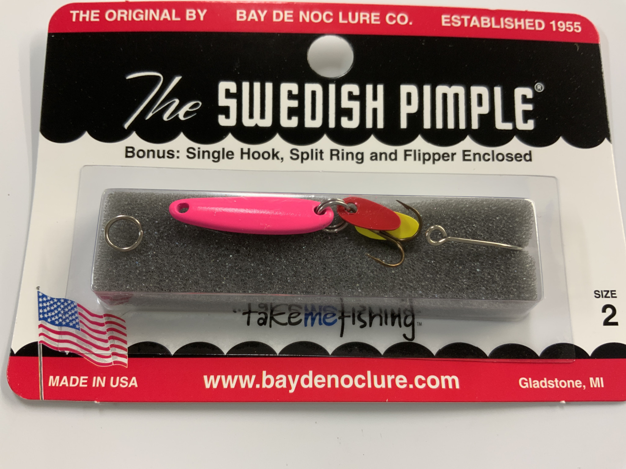 BAY DE NOC LURE CO. SWEDISH PIMPLE 2APINK 1" 1/10OZ ALL PINK - All ...