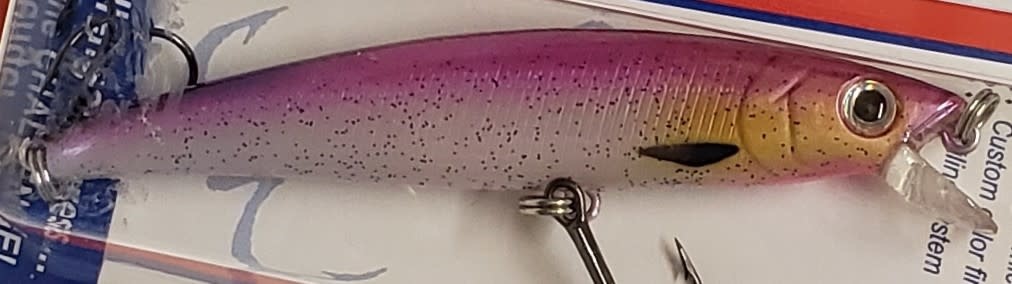 Challenger Lures JL120-T04 CHALLENGER JR. MINNOW 3-1/2” 5/16 OZ PURPLE ...