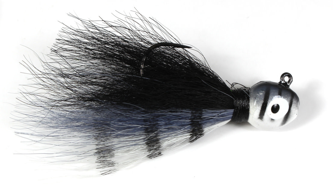 Challenger Lures Challenger Bucktail Jig 3/8oz Natural Shad Tiger - All ...