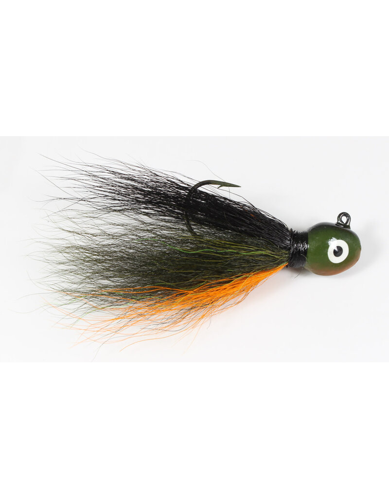 Challenger Plastic Products Challenger Bucktail Jig 1/8oz Black Olive ...