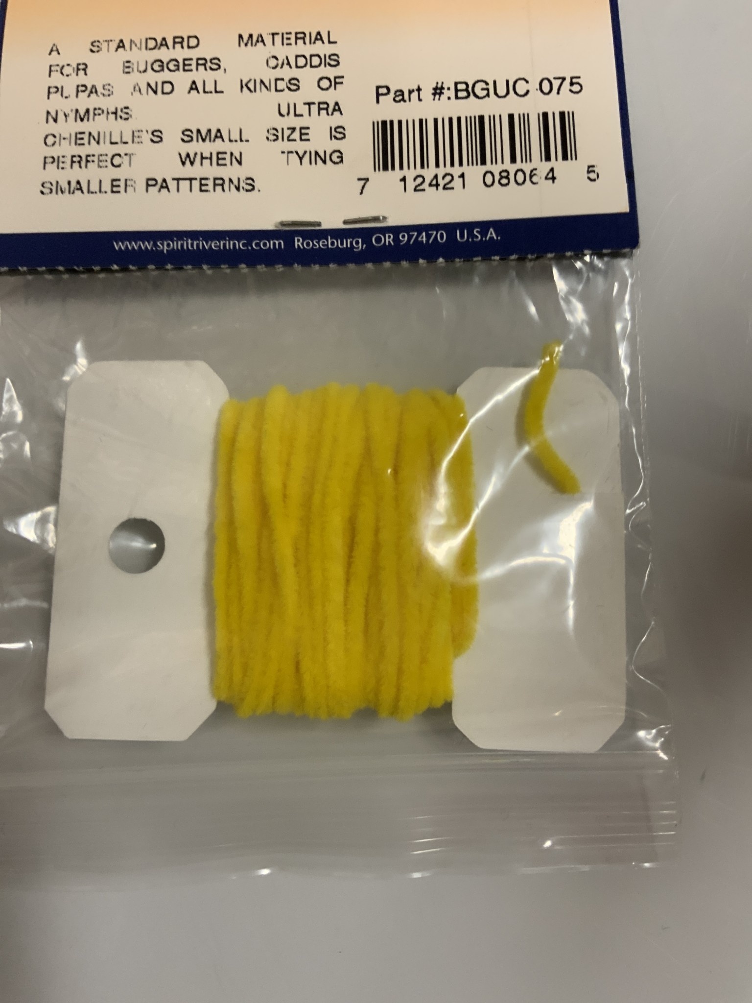 ULTRA CHENILLE YELLOW BGUC-075 - All Seasons Sports, Inc