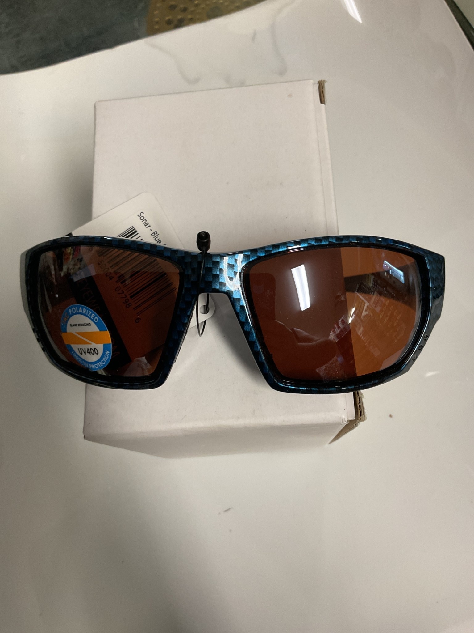 RAZE Eyewear Raze Eyewear 28051 Sonar- Blue Carbon HD Polarized - All ...