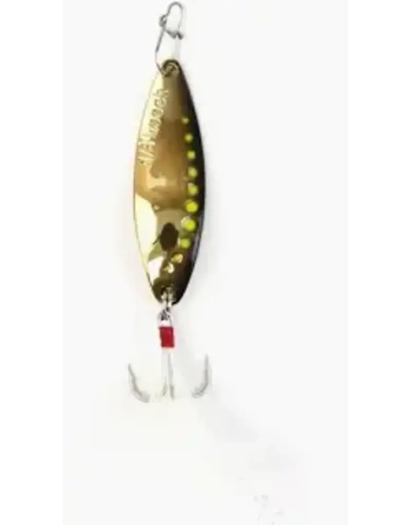 CLAM CORPORATION CLAM OUTDOORS LEECH FLUTTER SPOON 1/8OZ SZ10 GOLDEN ...