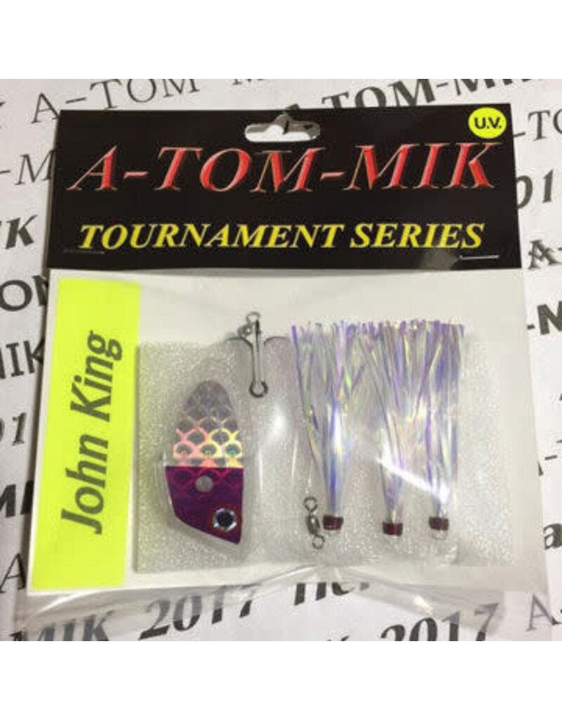(KING-018) A-TOM-MIK MEAT RIGS W/KING HEAD UV PURPLE MIRAGE - All Seasons Sports