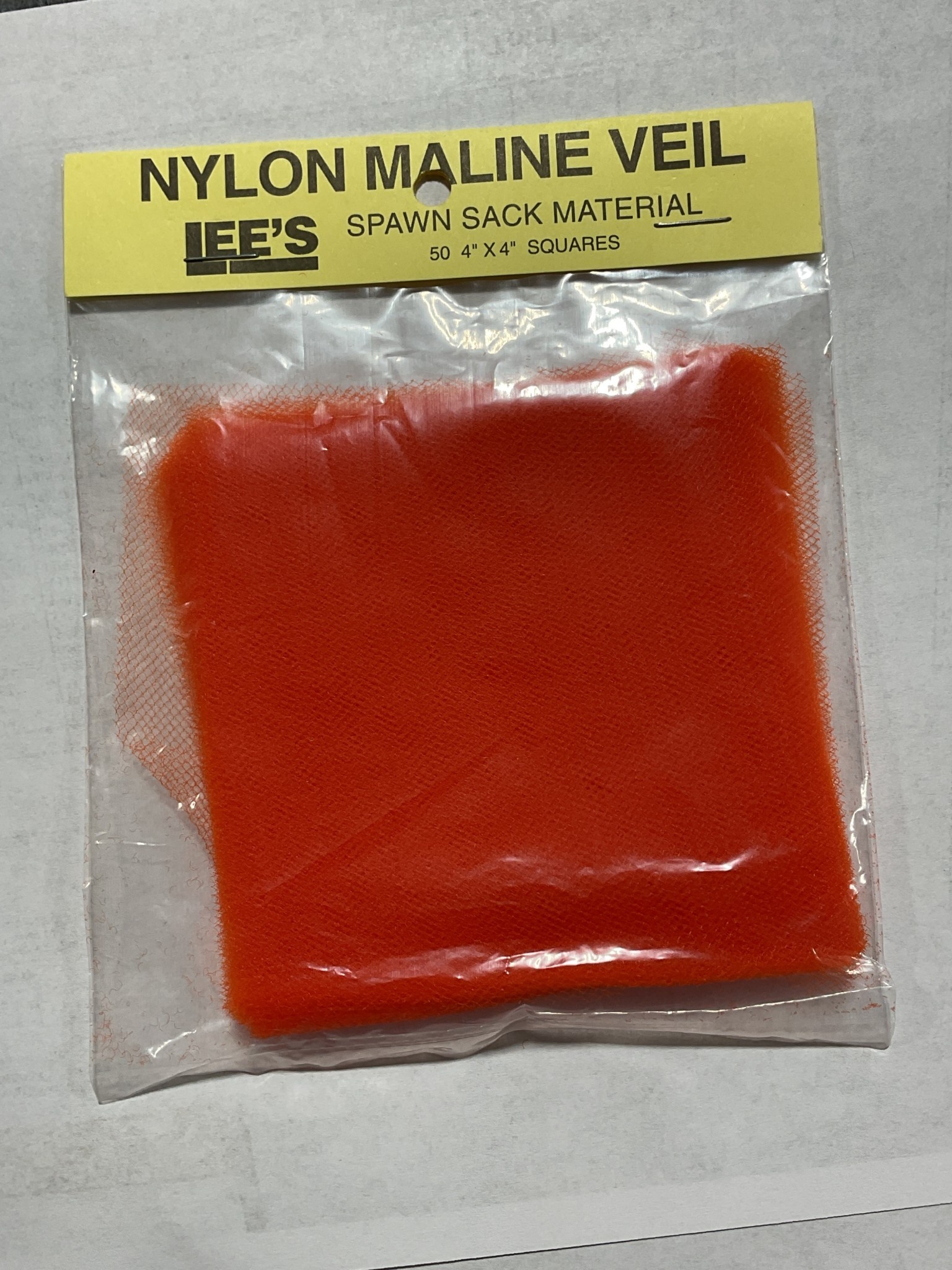 Lee’s Spawn Netting – Nylon Maline Veil Spawn Tying Material 4X4 SQUARE ...