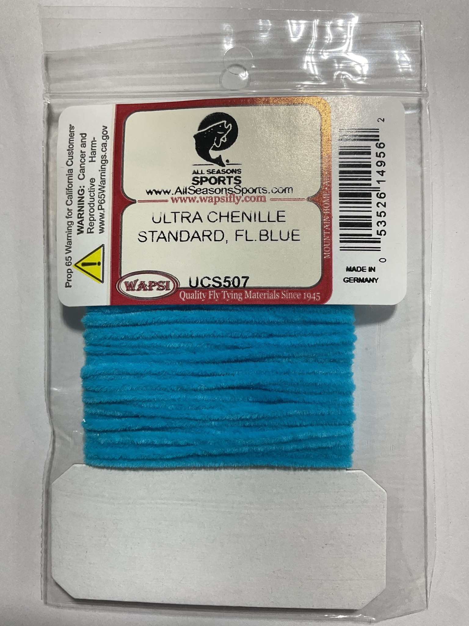 UCS507 ULTRA CHENILLE STANDARD, FL.BLUE - All Seasons Sports