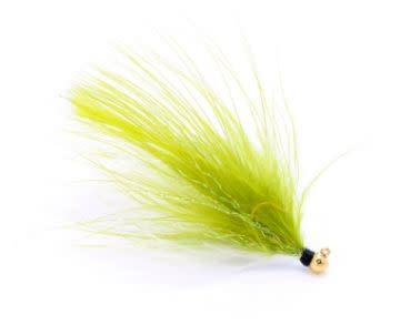 Challenger Lures CHALLENGER MARABOU JIG 1/64oz GOLD HEAD /OLIVE WHITE ...