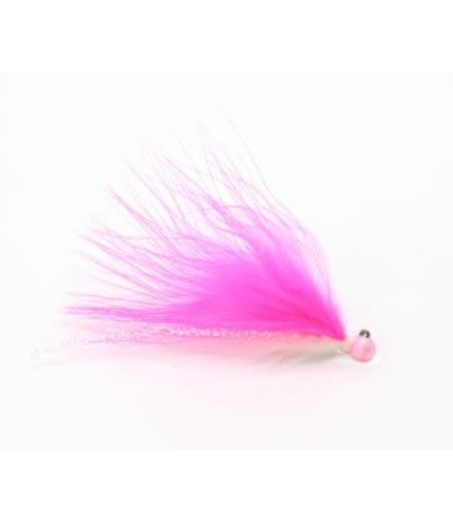 Challenger Lures CHALLENGER MARABOU JIG 1/64oz PINK HEAD /WHITE PINK ...