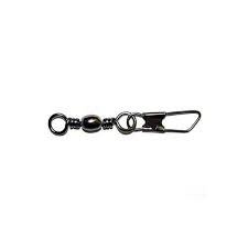 Eagle Claw 01142-010 EAGLE CLAW SZ-10 BLACK SAFETY SNAP SWIVEL 12/pk ...