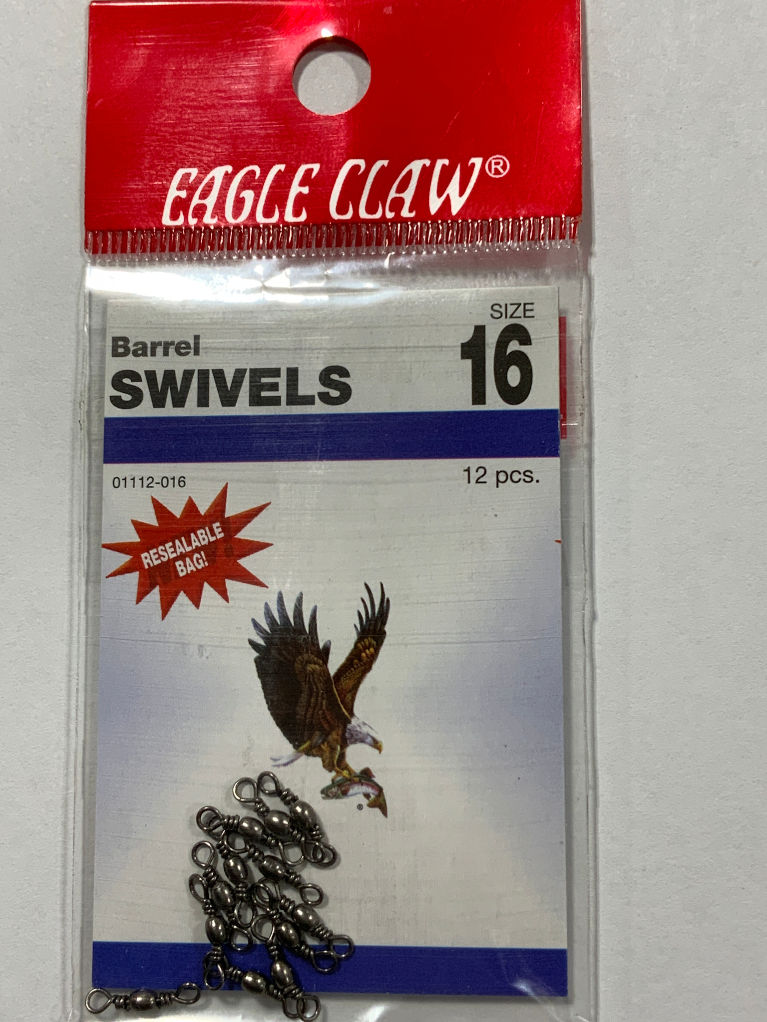 Eagle Claw EAGLE CLAW BARREL SWIVEL SZ 16 12PK - All Seasons Sports, Inc