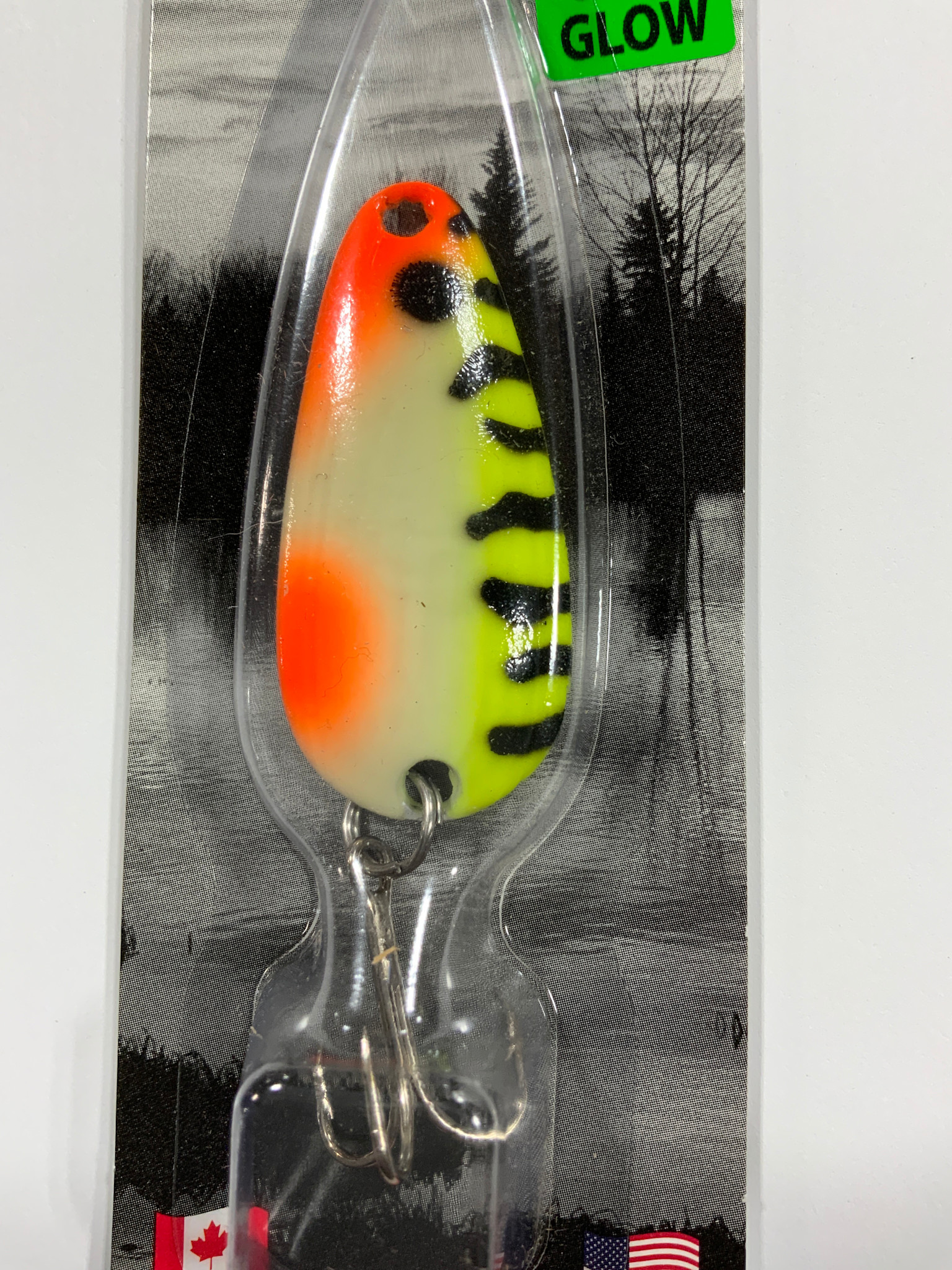 Len Thompson LEN THOMPSON ORIGINAL CASTING SPOON 00 ORANGE YELLOW BELLY ...