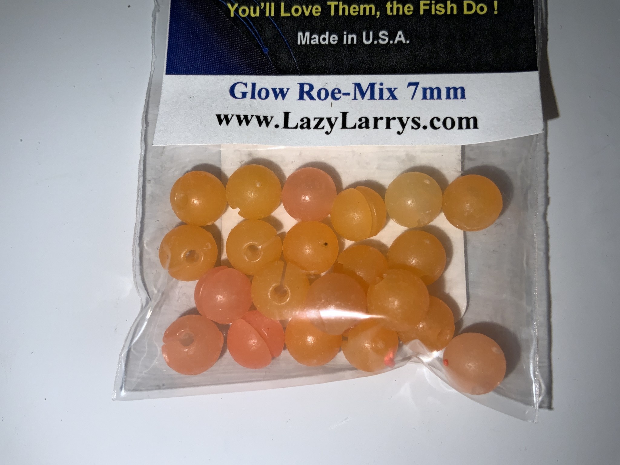 Lazy Larry Lazy Larry Beads Glow Roe Mix 7MM - All Seasons Sports, Inc