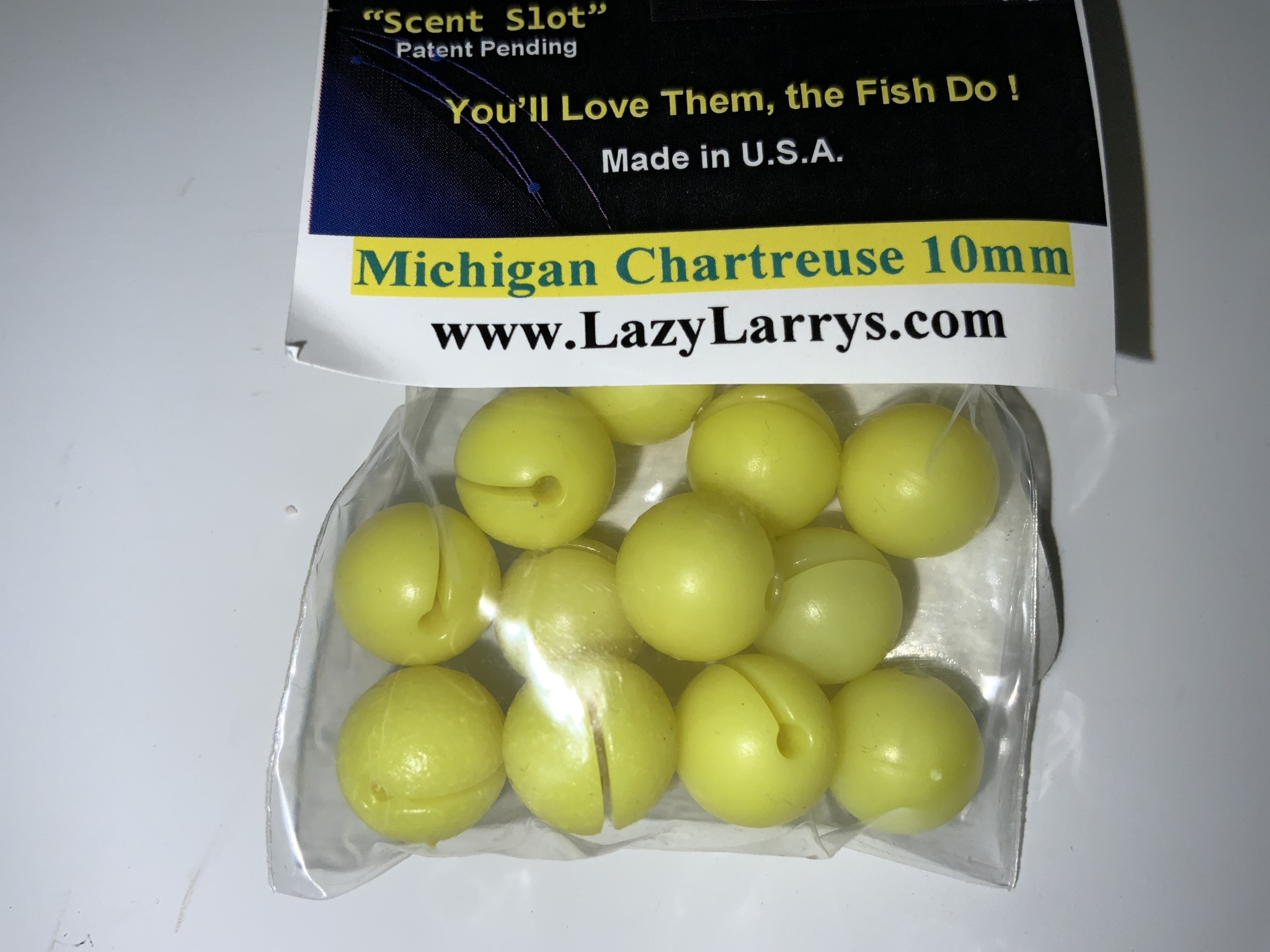Lazy Larry Lazy Larry Beads Michigan Chartreuse 10MM - All Seasons ...