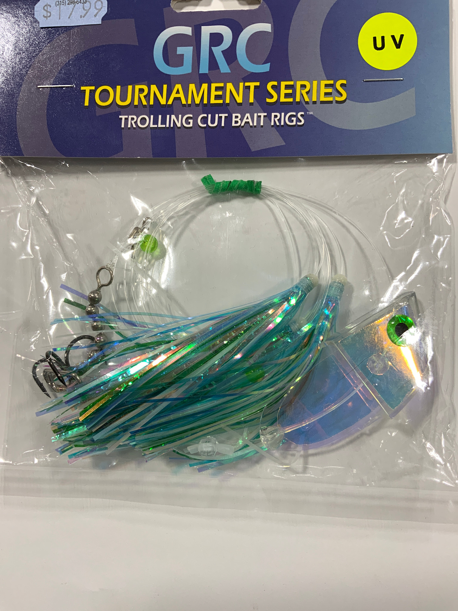 GRC Trolling Flies GRC TOURNAMENT TROLLING CUT BAIT RIG LAKE MICHIGAN SHELF RUNNER CUT BAIT RIG ...