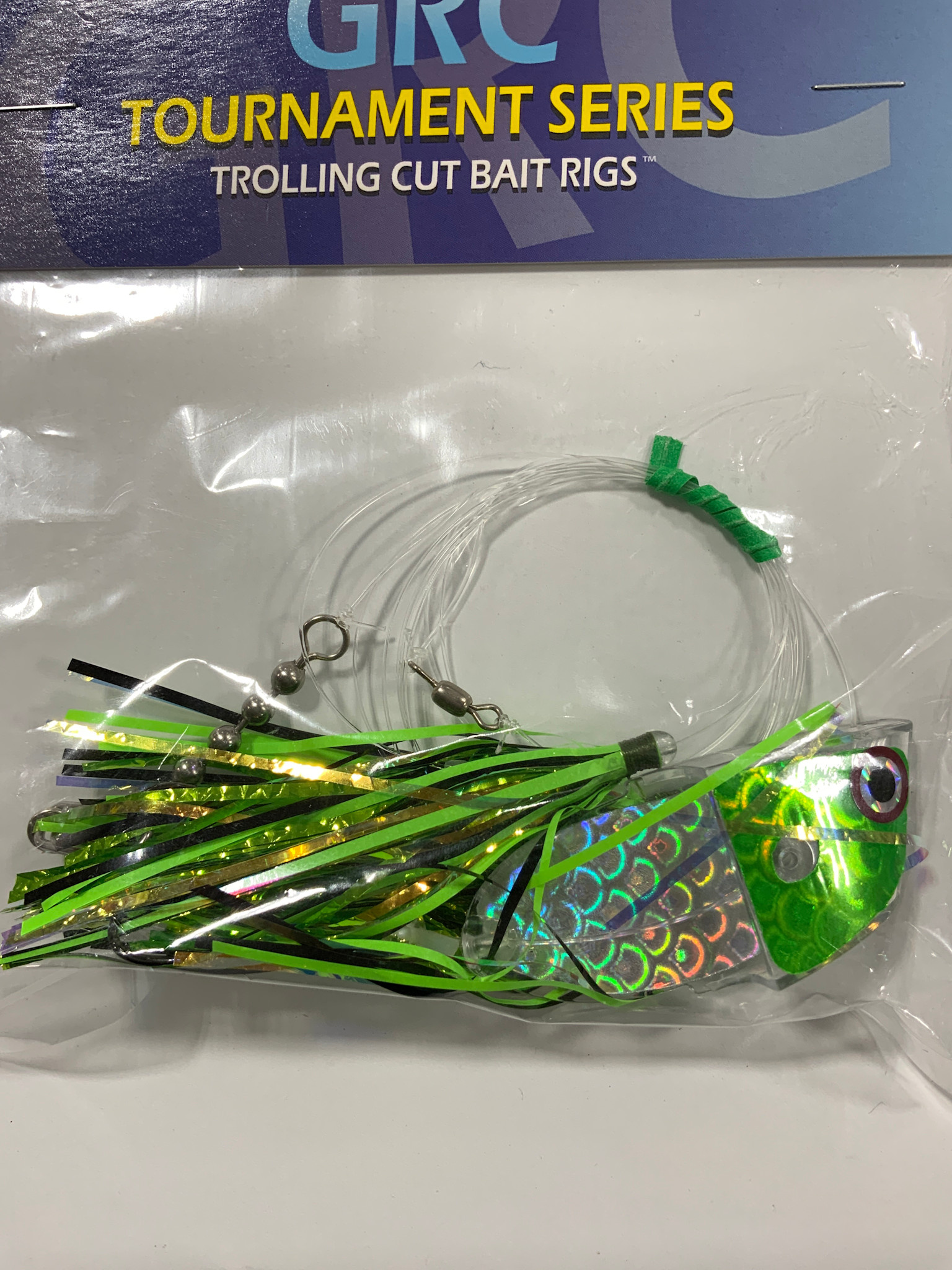 GRC Trolling Flies GRC TOURNAMENT TROLLING CUT BAIT RIG GREEN GATOR CUT ...