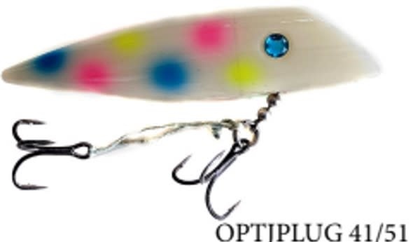 OPTI TACKLE OPTI J-PLUG 4" WONDERBREAD GLOW - All Seasons Sports, Inc