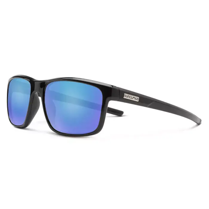 Suncloud Polarized Optics SUNCLOUD RESPEK BLACK POLARIZED BLUE MIRROR ...