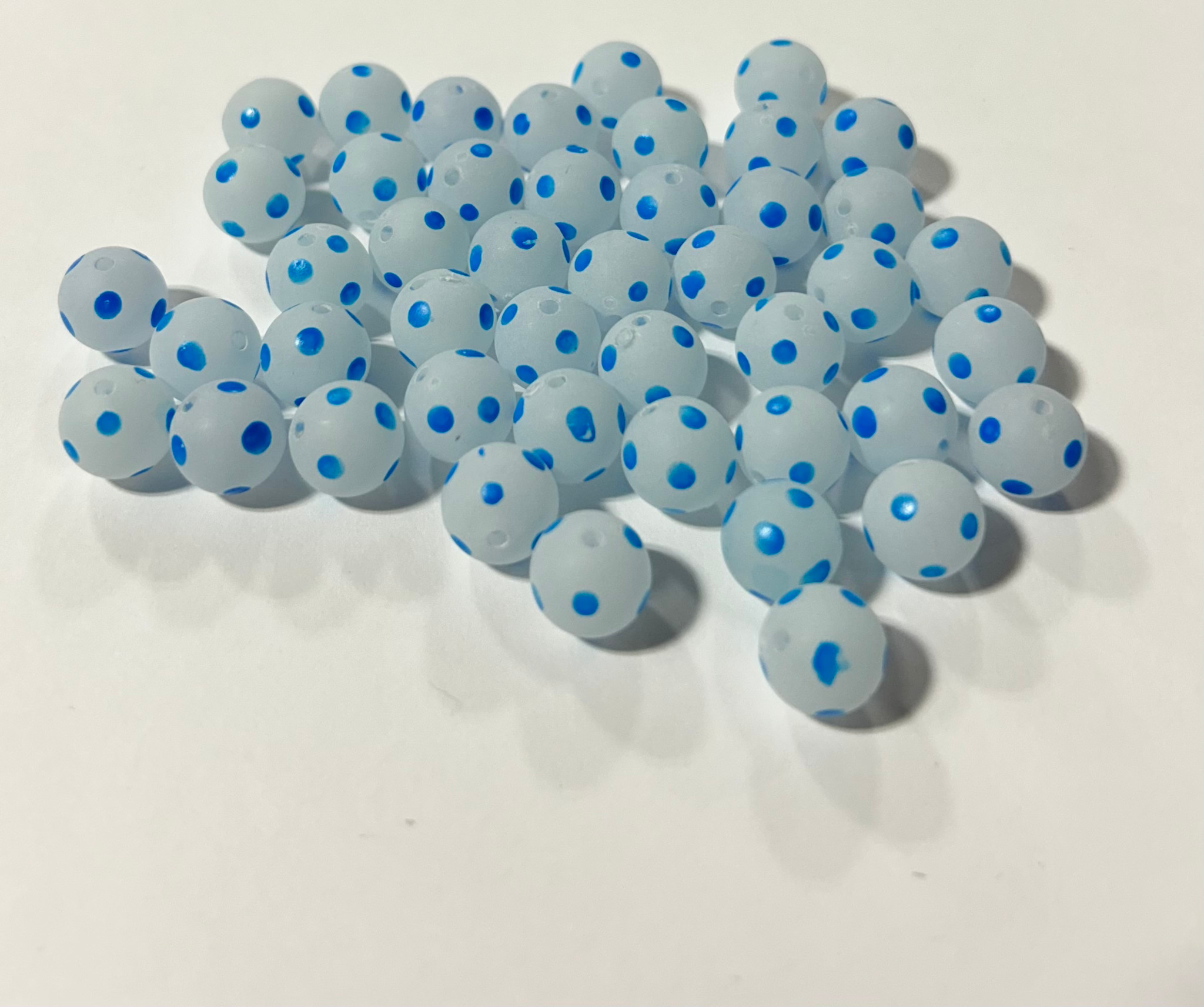 Salmon River Bead CO Glow Soccer Ball Blue - All Seasons Sports, Inc