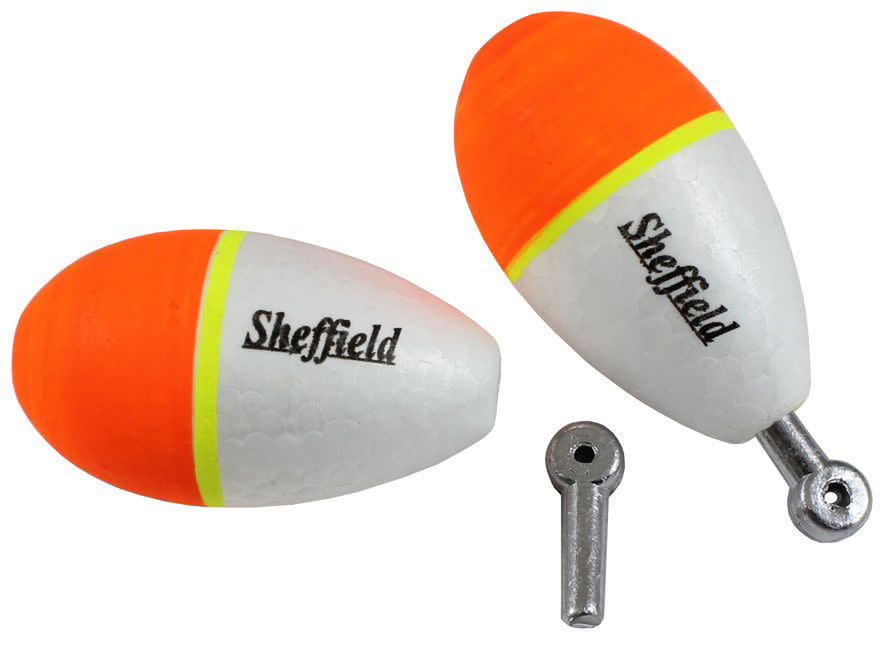 Sheffield Fishing Products SHEFFIELD WEIGHTED FOAM FLOATS M 2" ORANGE ...