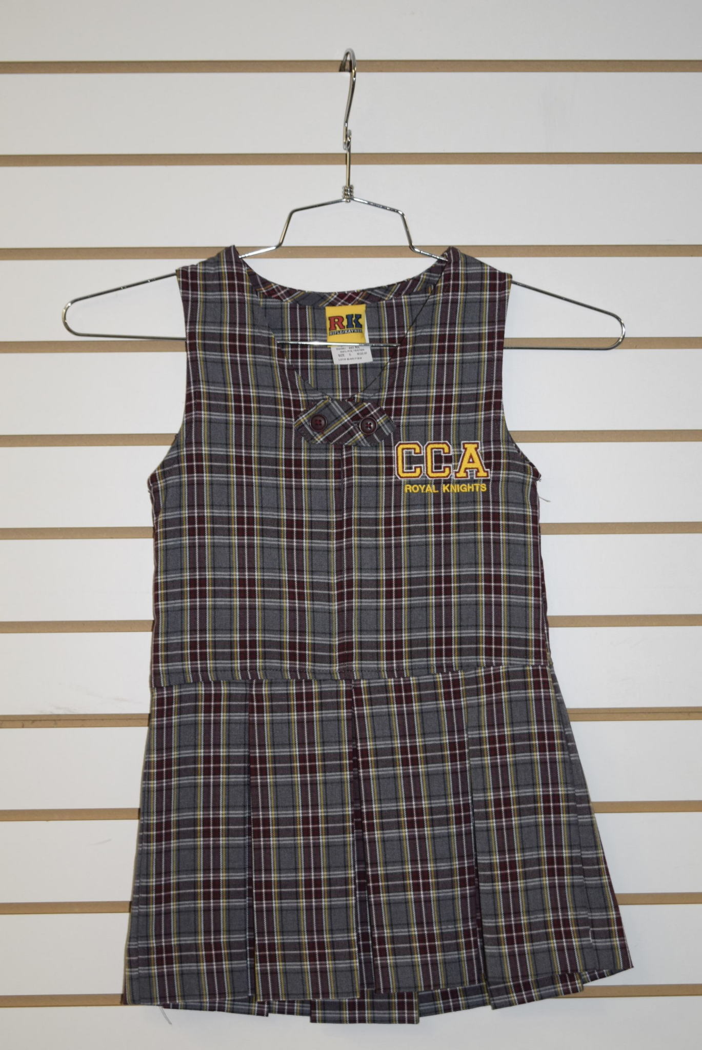 1285 CCA Plaid Front Zip Jumper - The Uniform Store