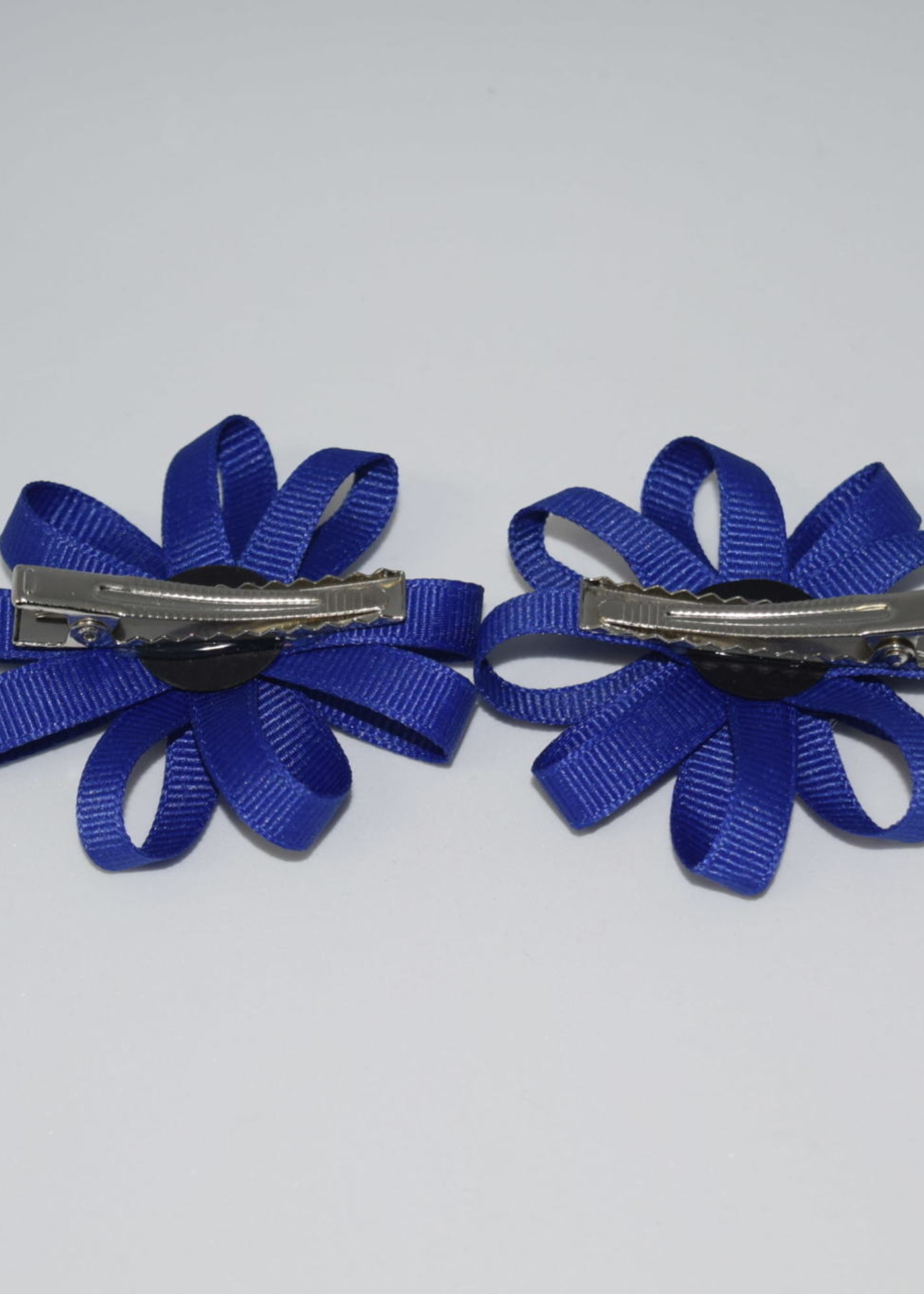 Round Pigtail Ribbon Botton Bows w/plaid center P76 LBL - The Uniform Store