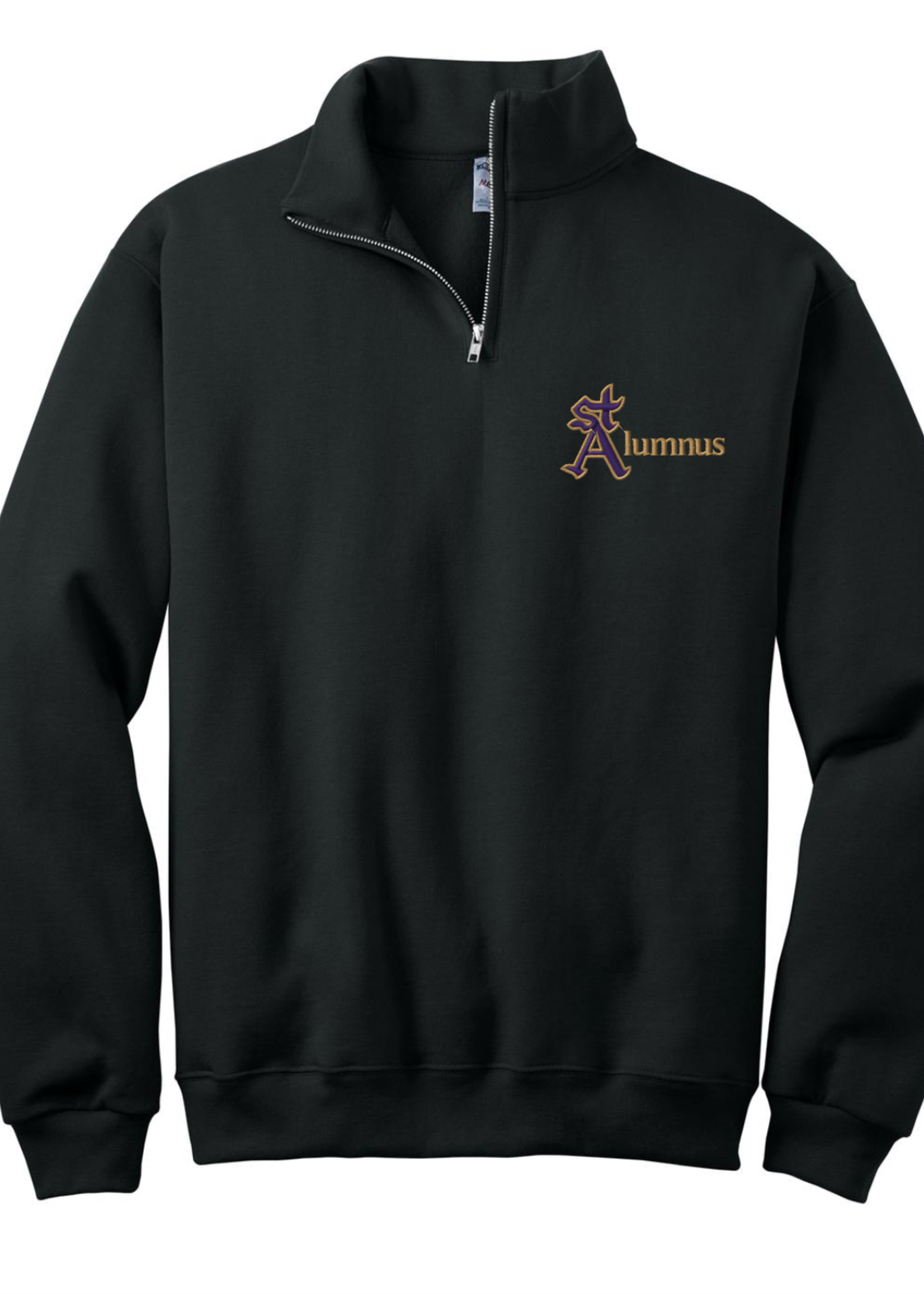 995M SAHS Alum 1/4-Zip Cadet Collar Sweatshirt - The Uniform Store