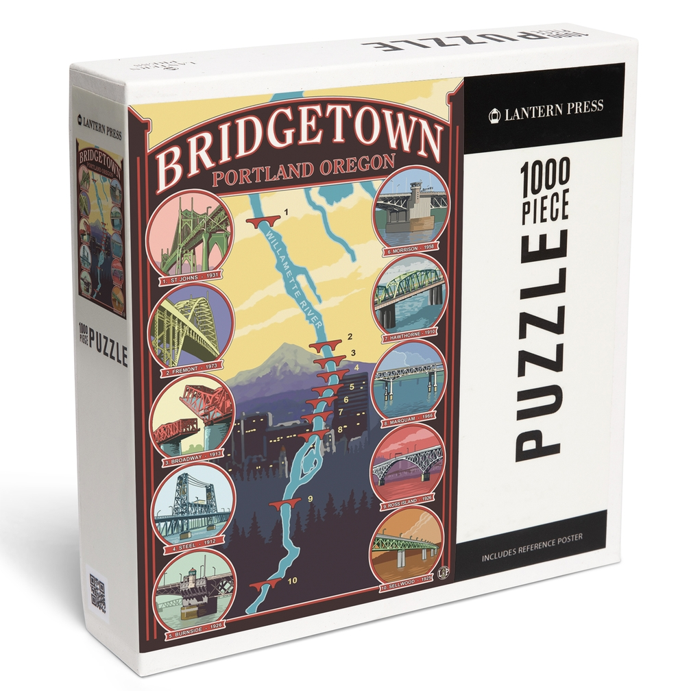 1000 pc Puzzle Portland Oregon Bridges of Portland Bridgetown ...