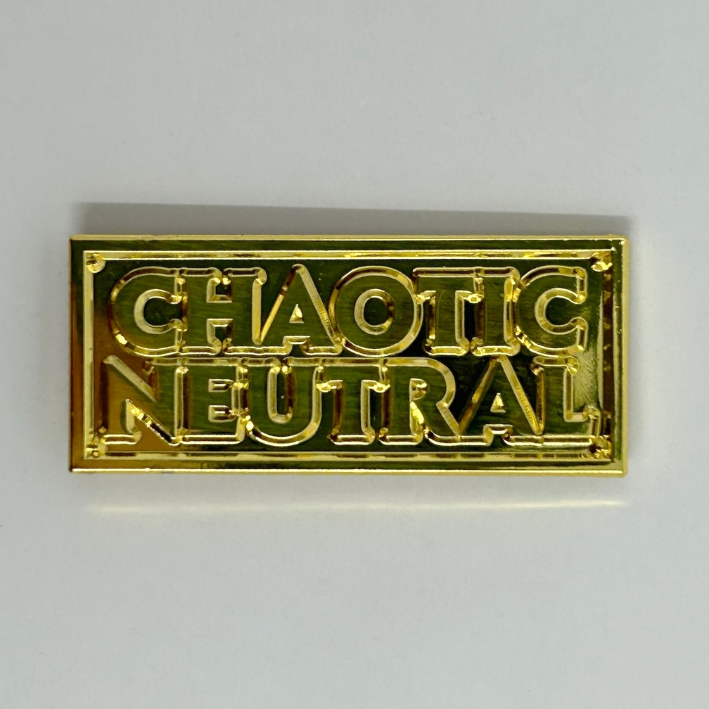 Chaotic Neutral Enamel Pin - Guardian Games