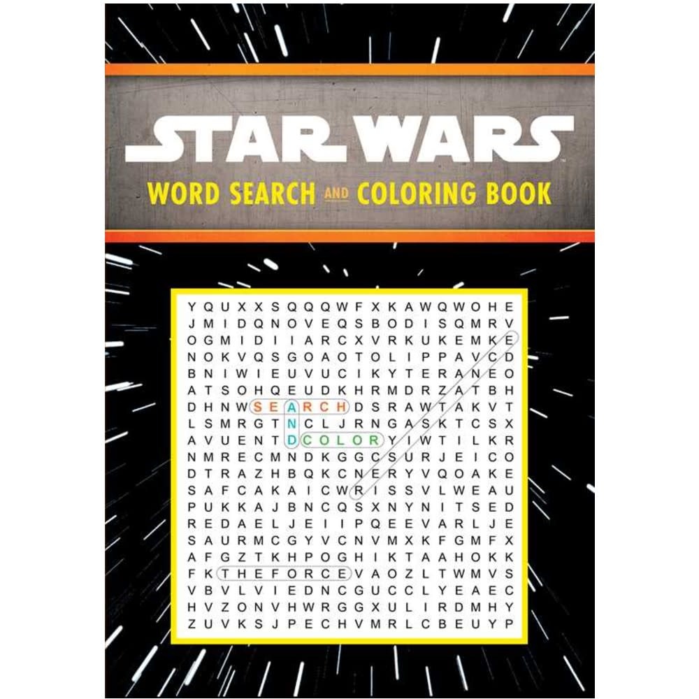 Star Wars Word Search and Coloring Book - Guardian Games