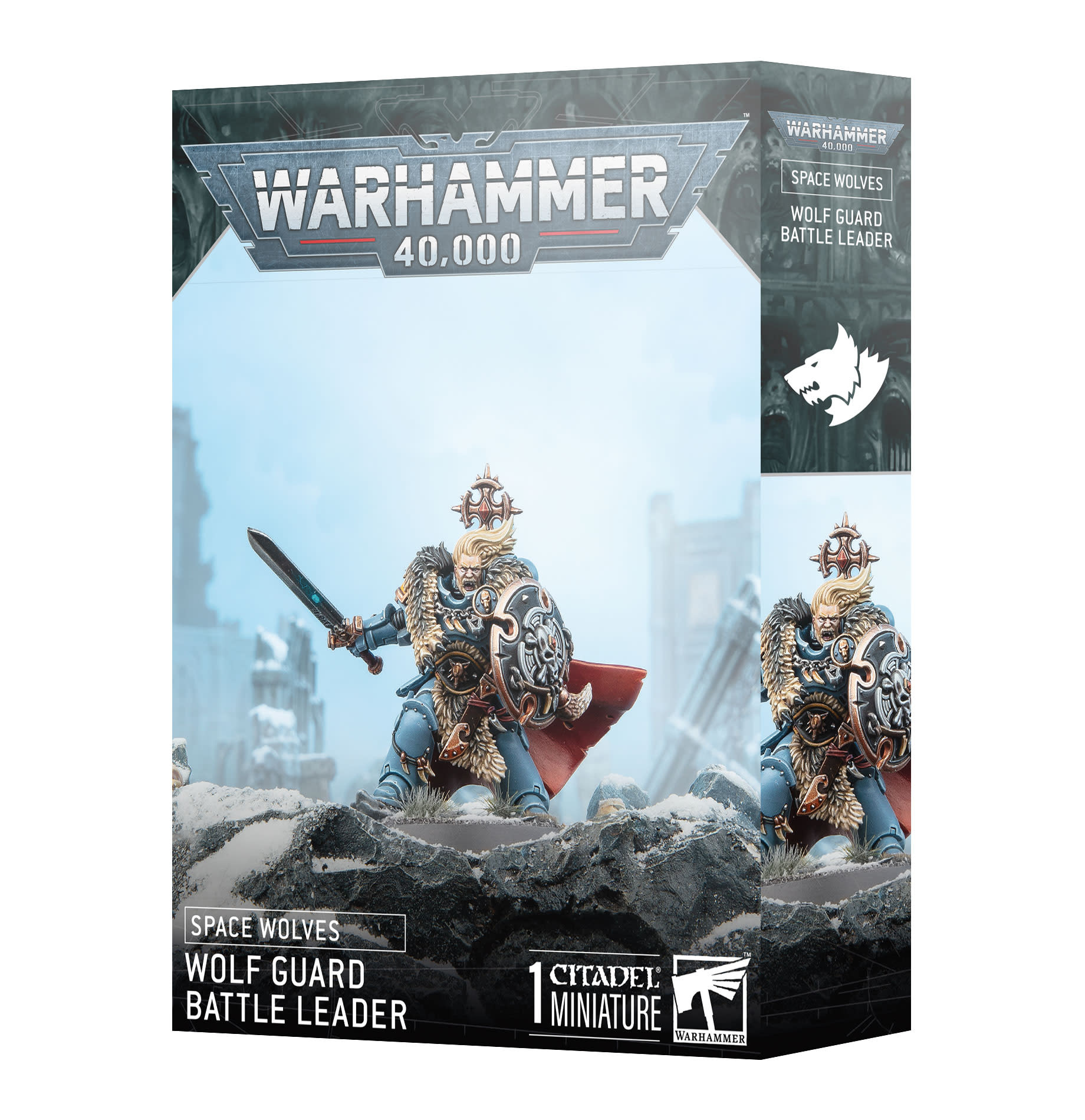 Warhammer 40k Space Marines Space Wolves Wolf Guard Battle Leader ...