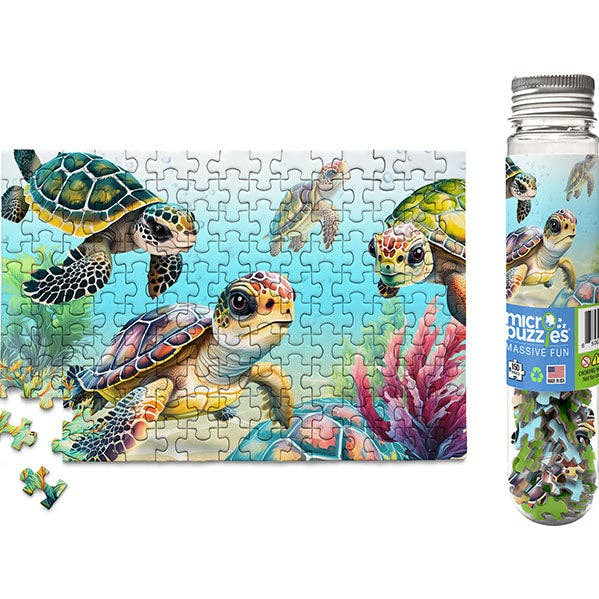 Micro Puzzles Flipping Awesome Sea Turtles Marine LIfe - Guardian Games