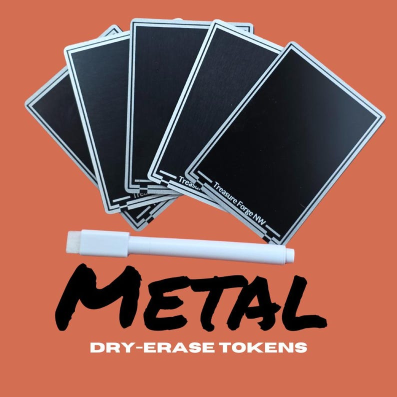 ForgeMark Dry-Erase Reusable Metal Tokens for Magic The Gathering ...
