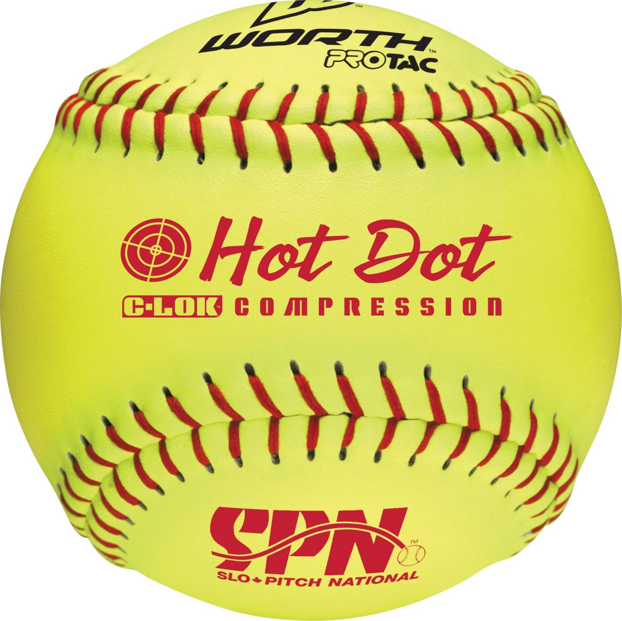Rawlings WORTH BALLES SPN HOT DOT 12" - .52 COR / 275 LBS DOUZAINE ...