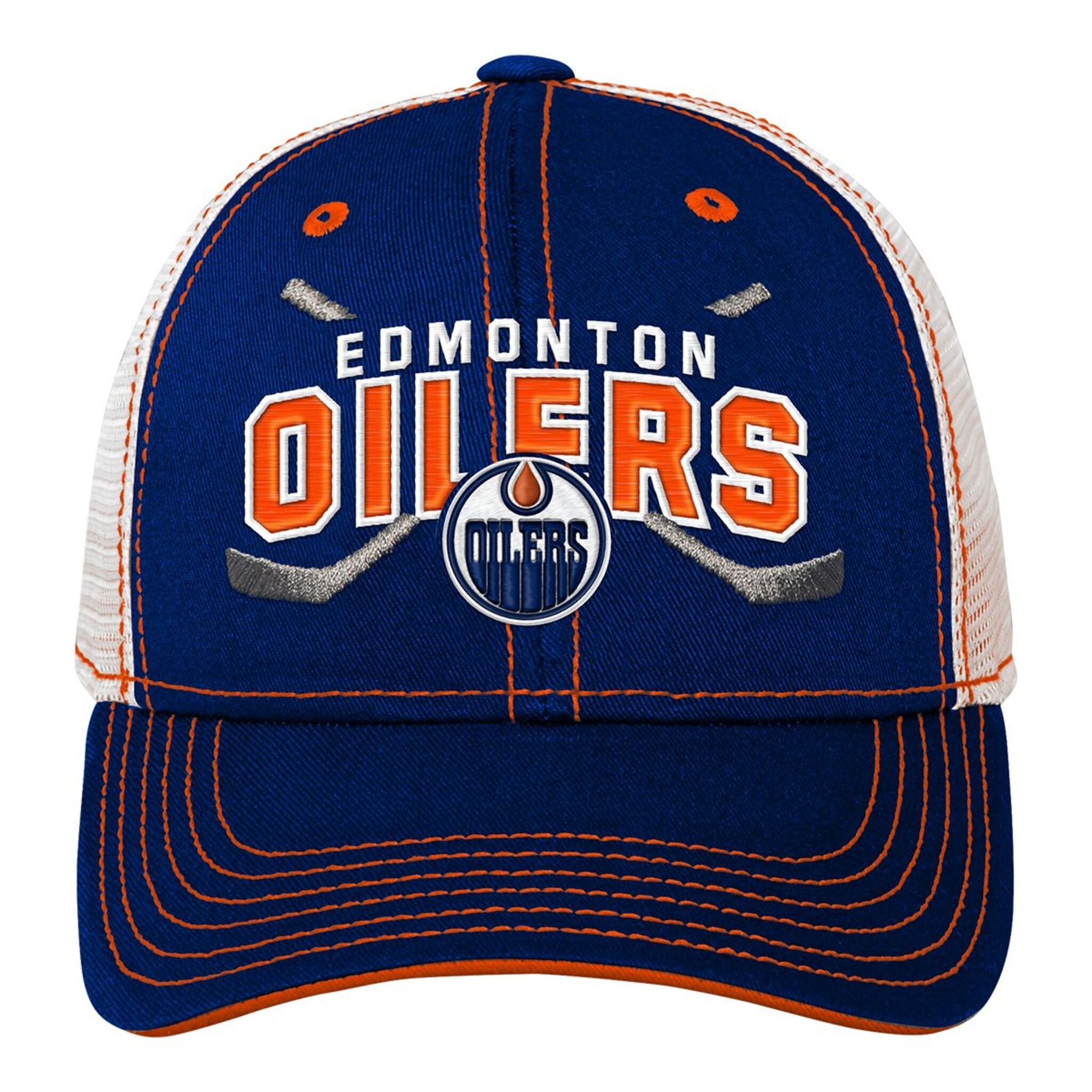 NHL CASQUETTE OILERS LOCKUP MESHBACK YOUTH - Ambiance Sports