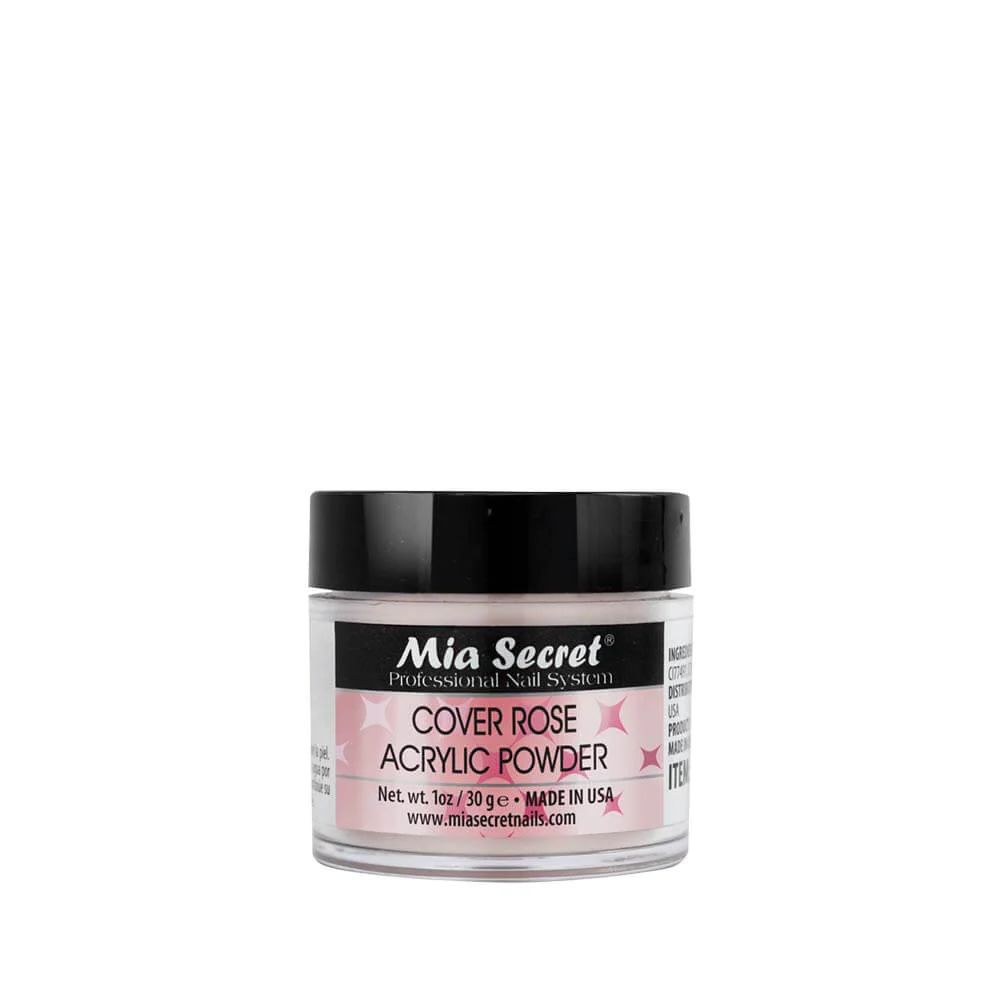 MIA SECRET - COVER ROSE ACRYLIC POWDER - 1 OZ - Lucky Nail Supply