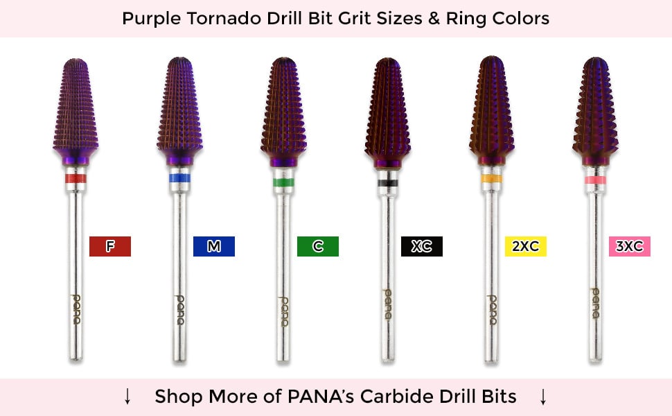 PANA 3/32" TORNADO BIT - TWO WAY USE LEFT AND RIGHT - Lucky Nail Supply
