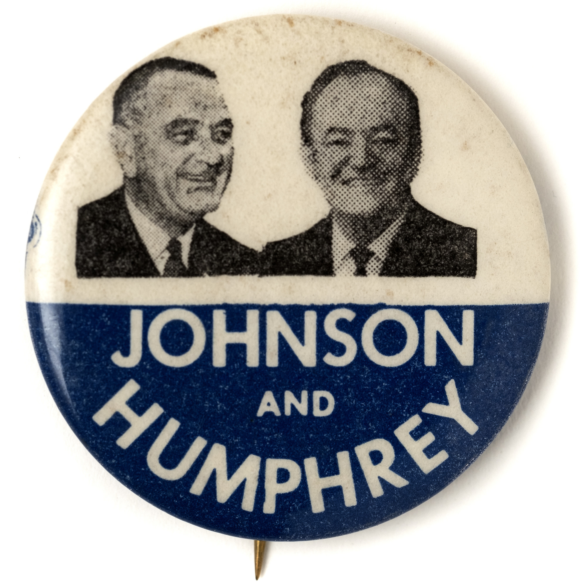 Johnson and Humphrey Photo Campaign Button - The Store at LBJ