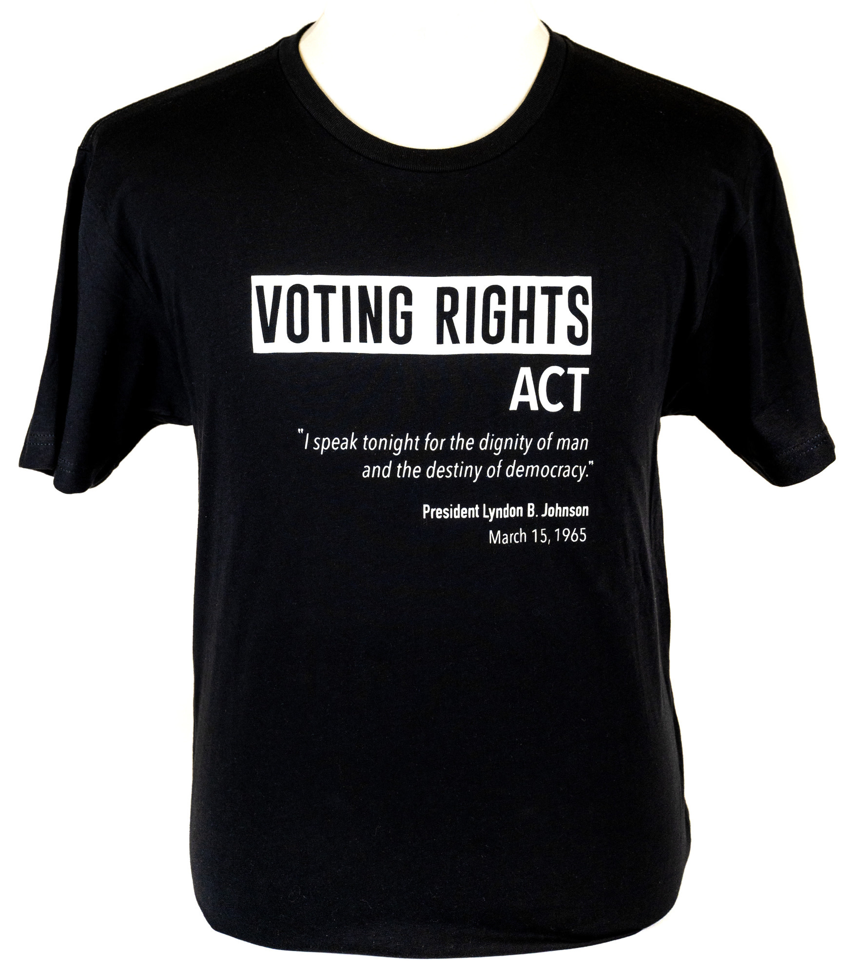 Voting Rights Act Tshirt Black - The Store at LBJ