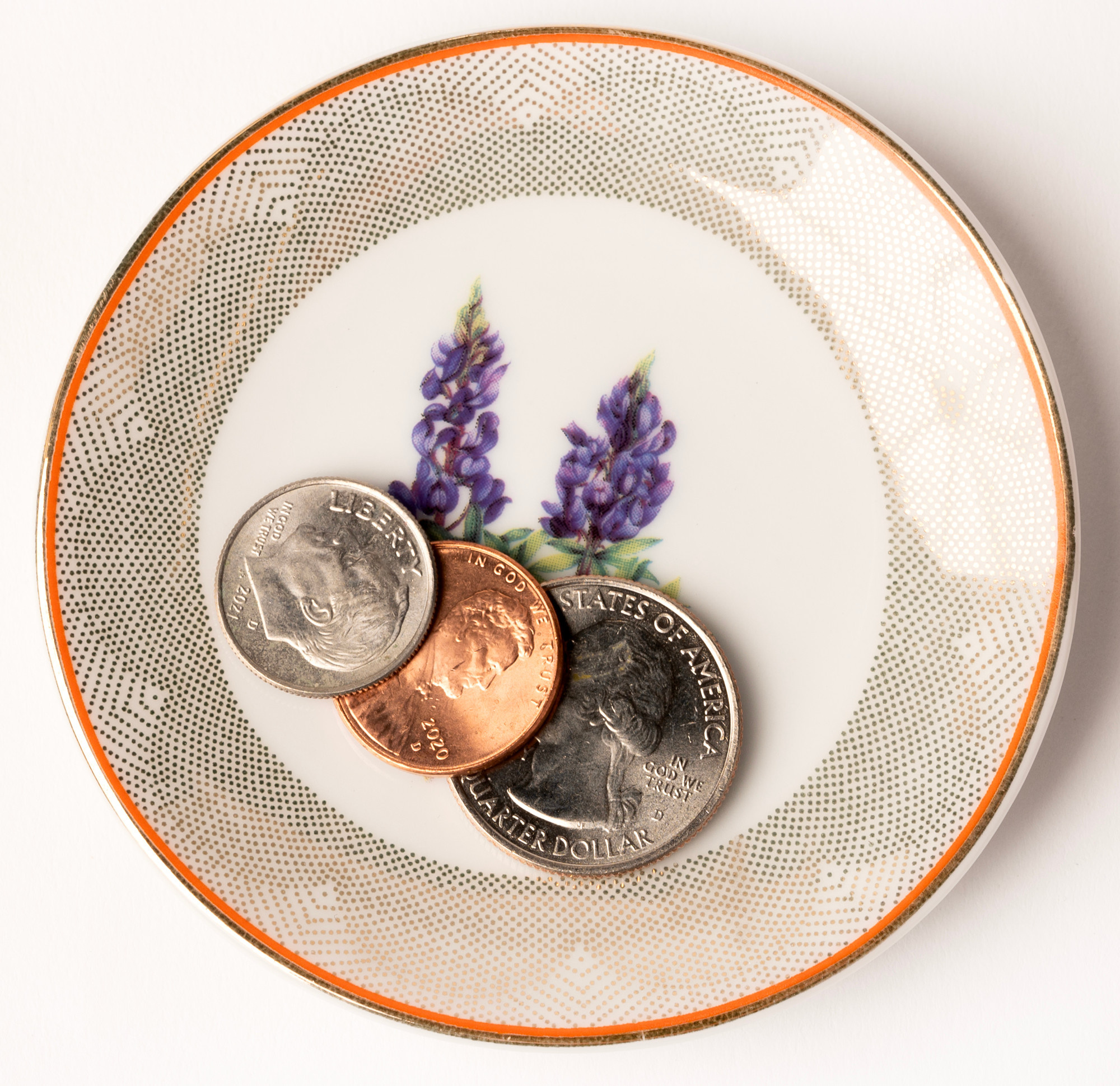 Bluebonnet Plate Trinket Dish 3" - The Store at LBJ