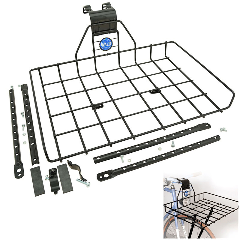 Wald Pizza Front Rack 257GB Black - Urbane Cyclist