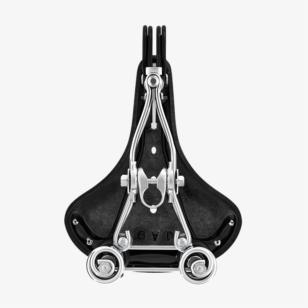 Brooks B135 Saddle Black Chrome Steel w/Clamp Double Springs - Urbane ...