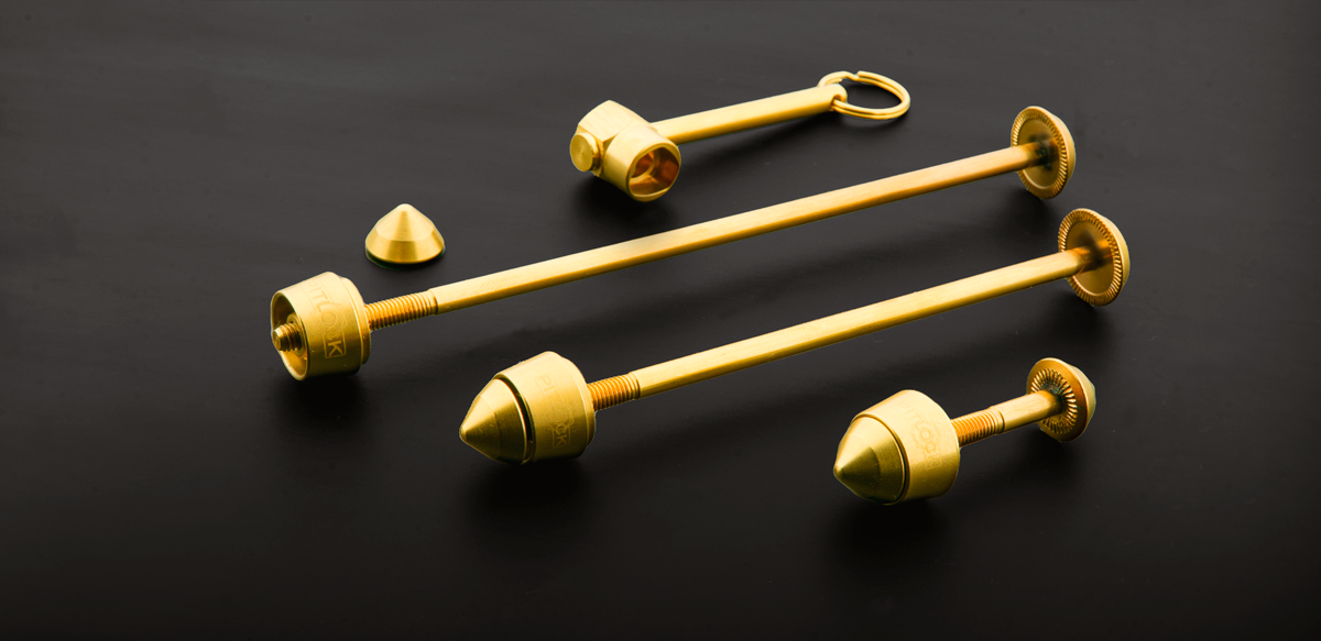 Pitlock Limited Edition Gold Set 02: Front & Rear with Seatpost Bolt ...