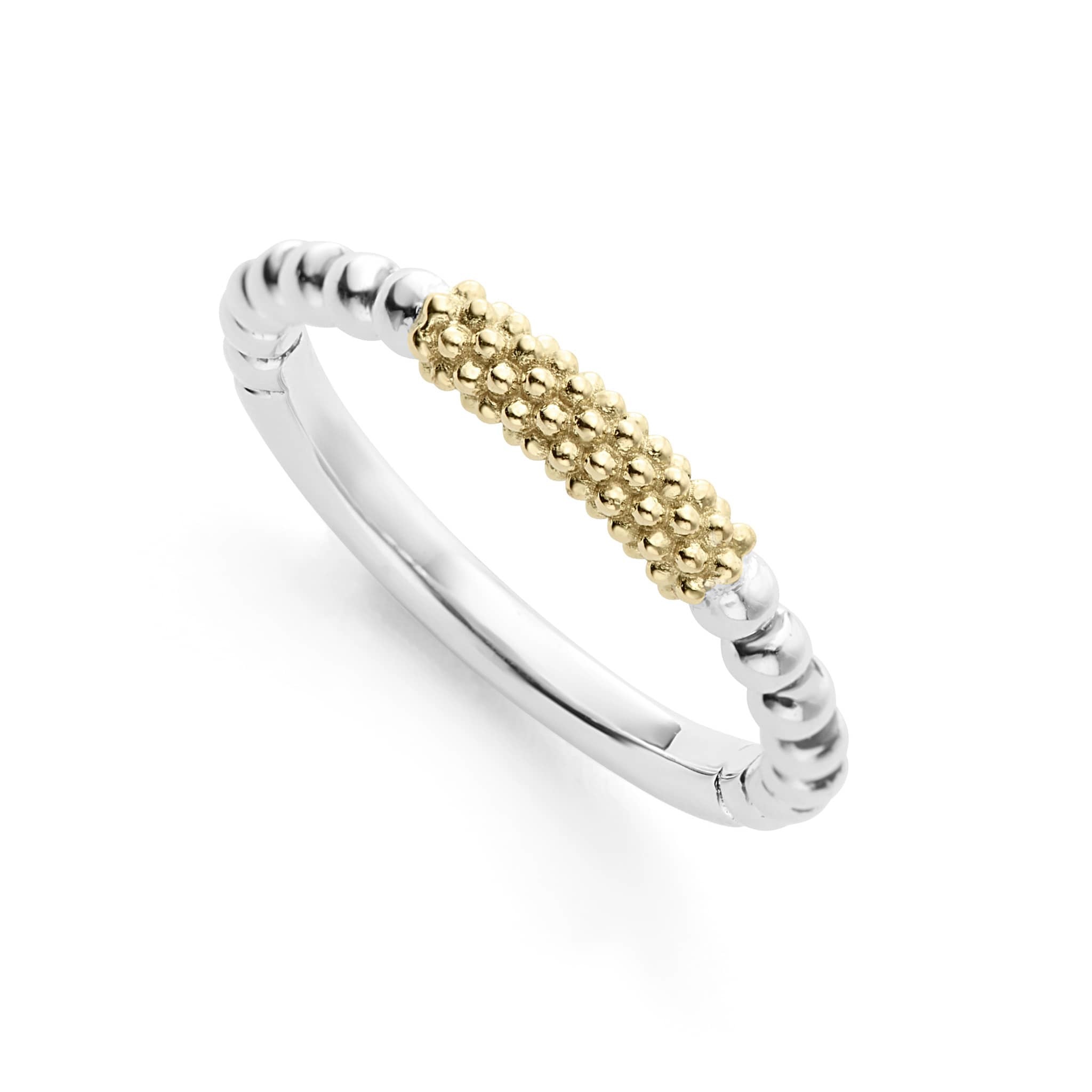 Caviar Icon Two Tone Caviar Ring - j.hoffman's
